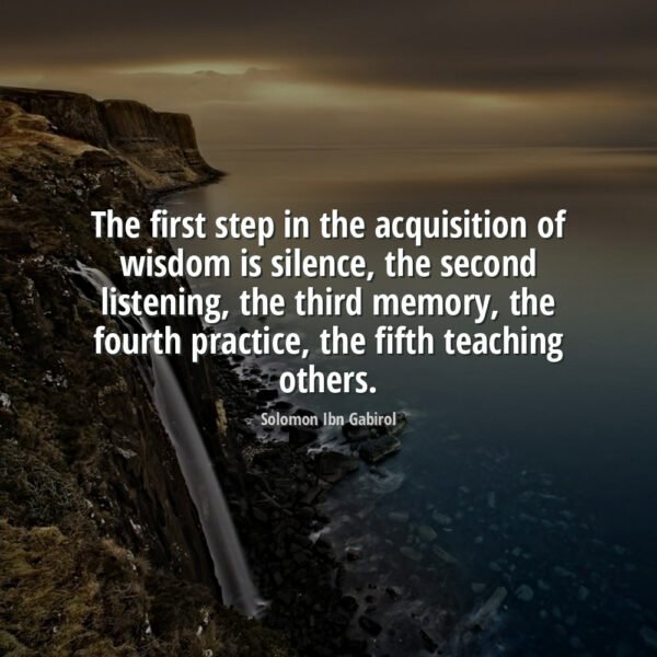 Solomon Ibn Gabirol Quote: The first step in the acquisition of wisdom ...