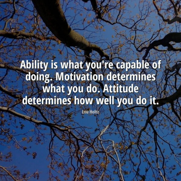 Lou Holtz Quote: Ability is what you're capable of doing. Motivation ...